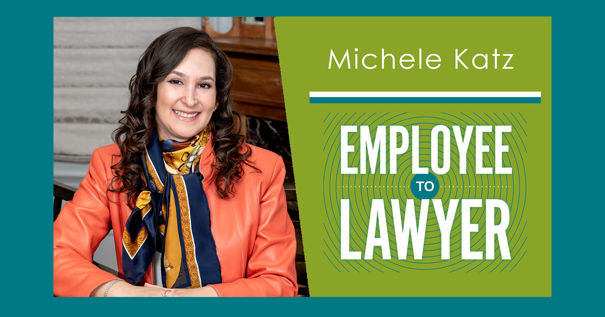 Employee to Lawyer podcast features Michele Katz - Advitam IP