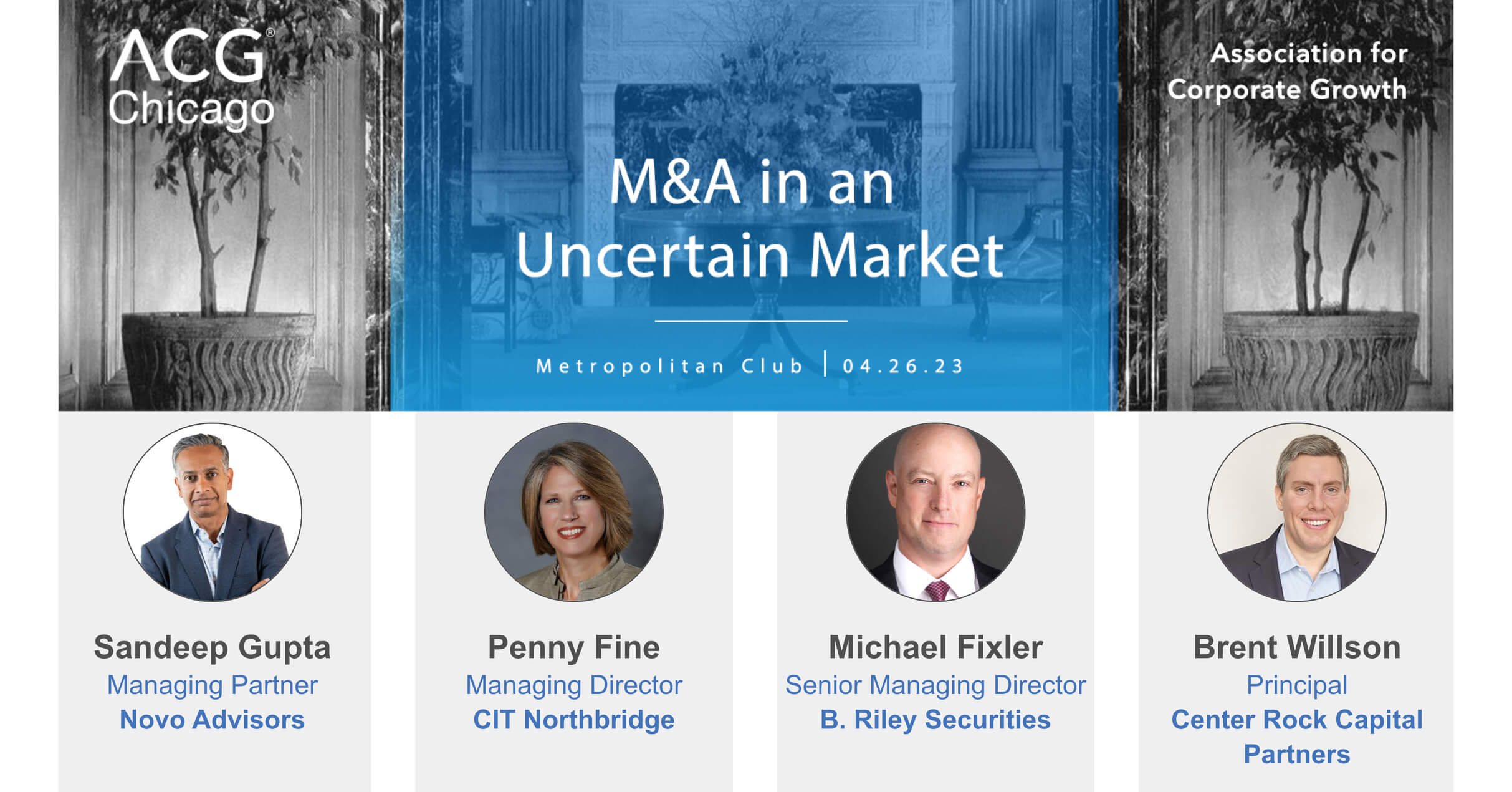 Sandeep Gupta of Novo Advisors Speaking at ACG Chicago Panel - Advitam IP